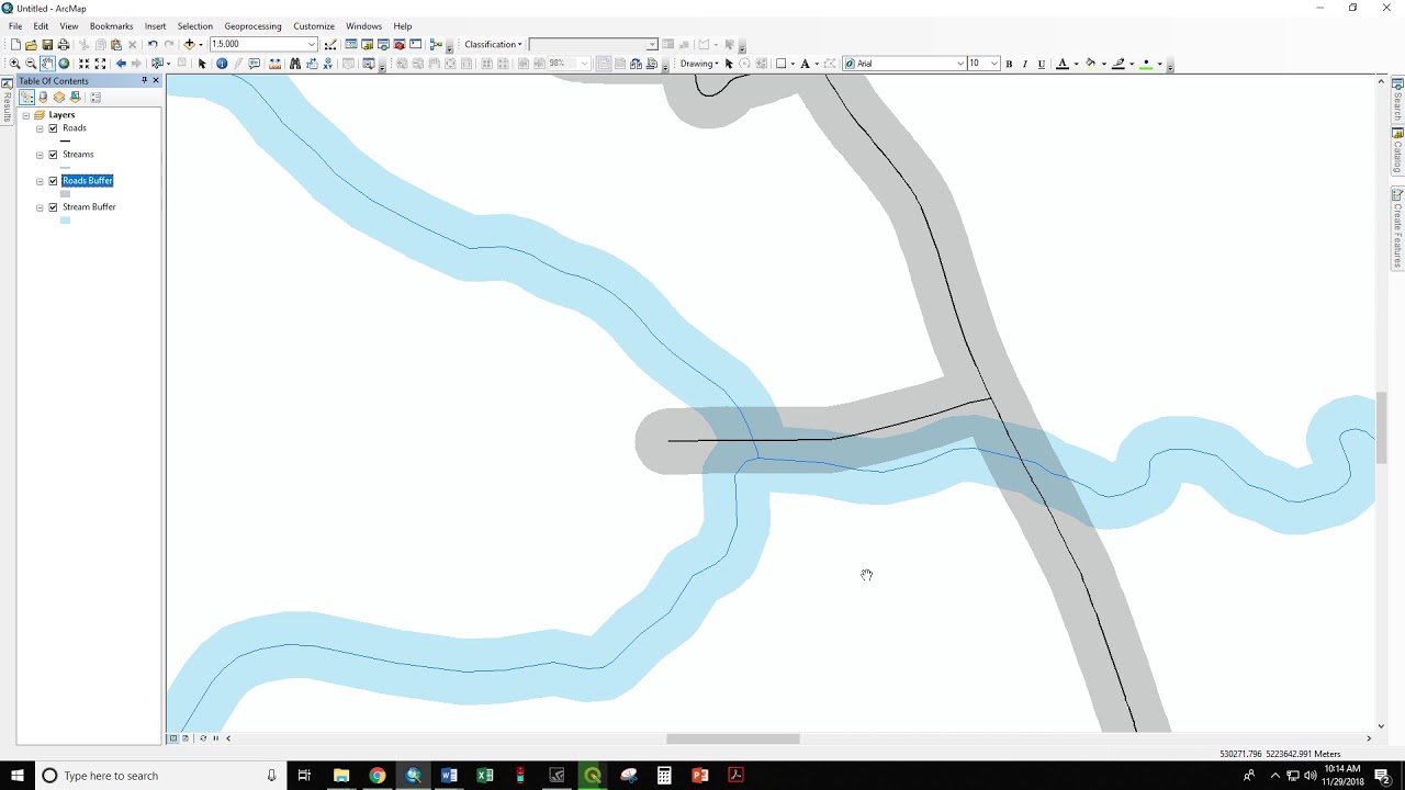 Intersect Tool in ArcMap 10.5