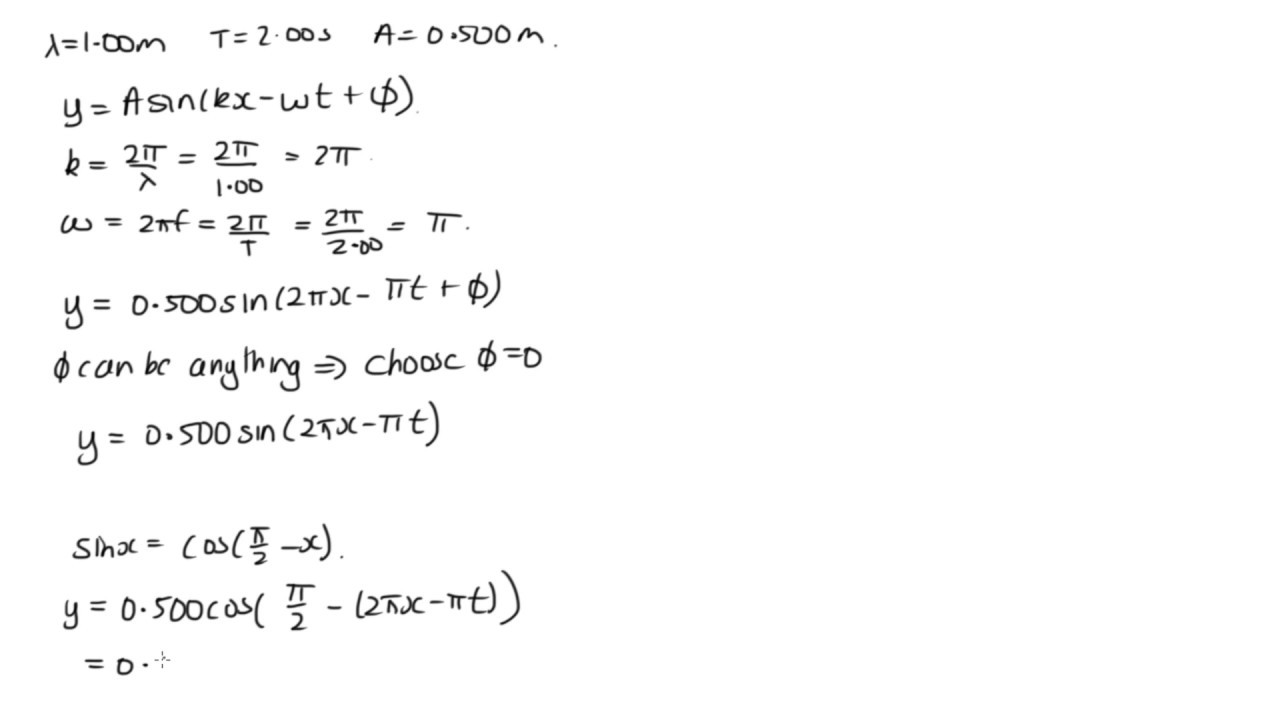 Solution equation of wave