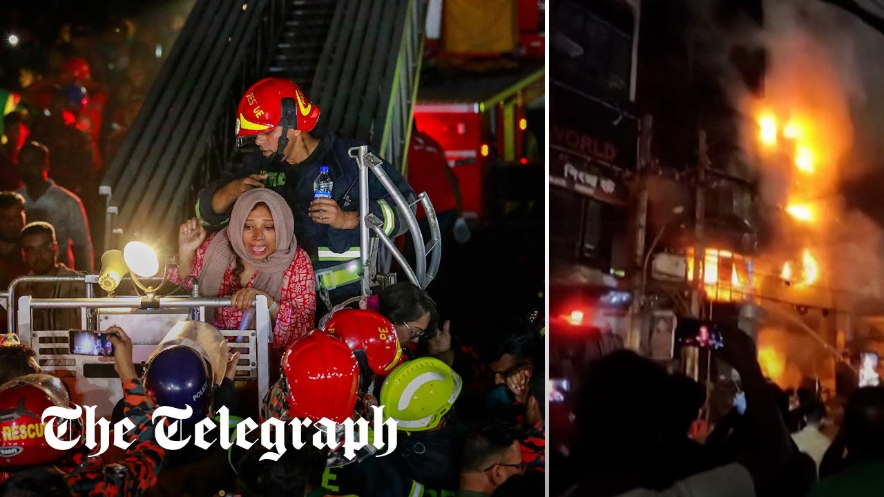 At least 45 killed in Bangladesh fire as people jump from windows to ...