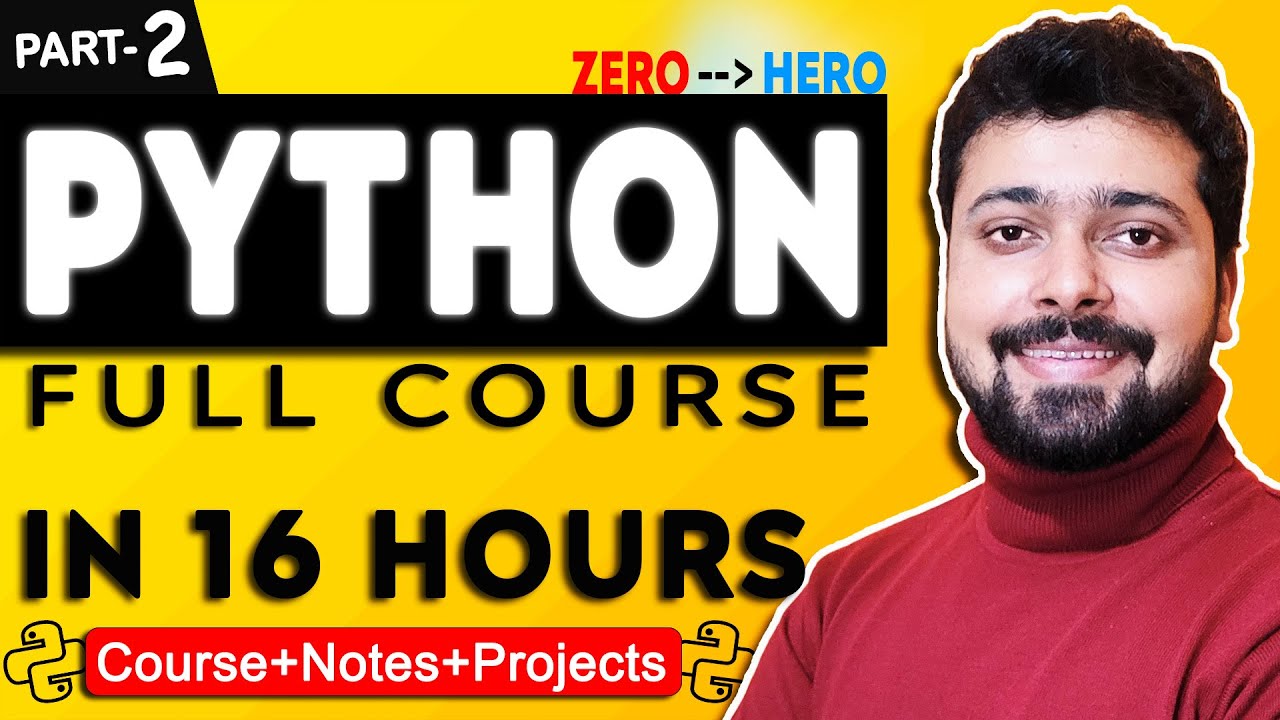 Python Tutorial for Beginners in Hindi | Complete Python Course (Part2)