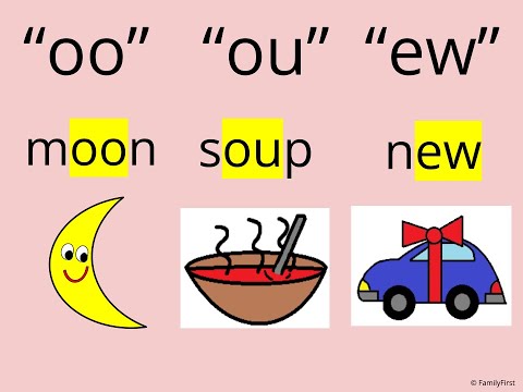 Making Words with "OO" "OU" "EW" like the word "new" - Learn to Read With Me!