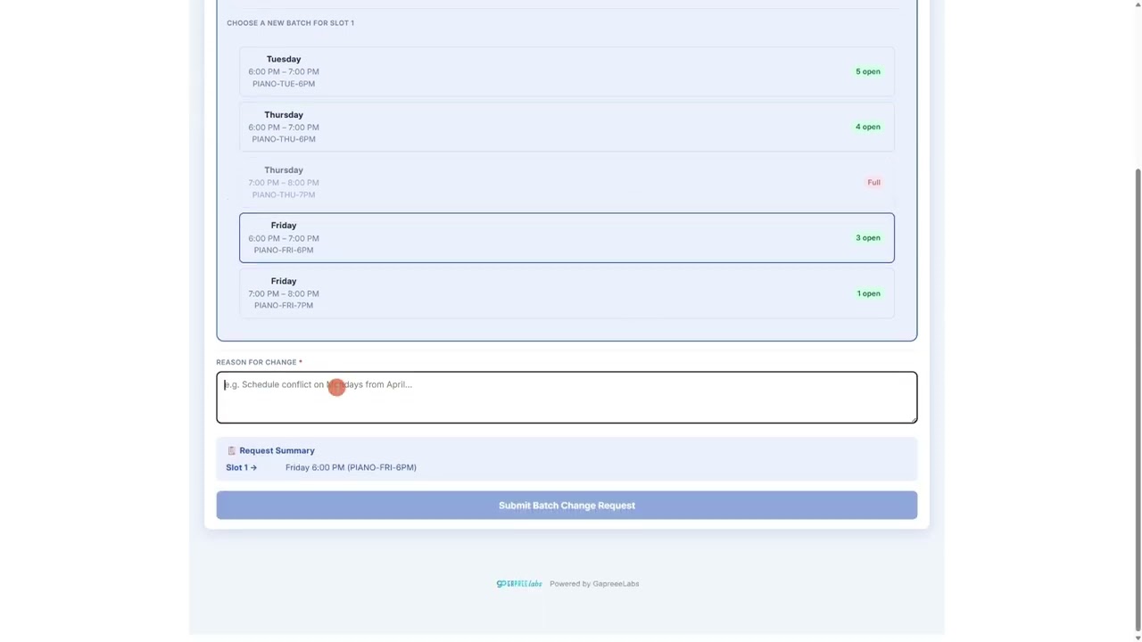 Enrollments on the Infinity Learning Space Portal