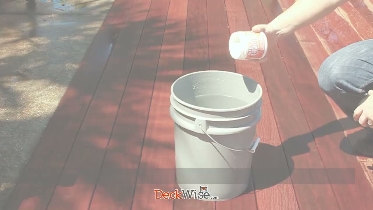 DeckWise® How-To: Hardwood Cleaner & Brightener Application