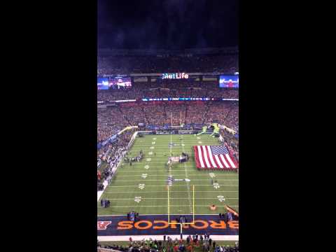 Army helicopter flyover Super Bowl XLVIII