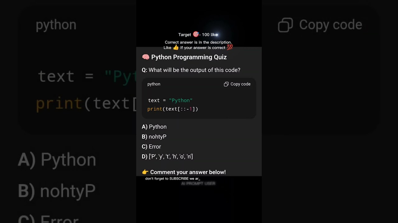 Collecting Programmers day-22 (50/100) #python #pythonprogramming #java #coding #aipromptuser