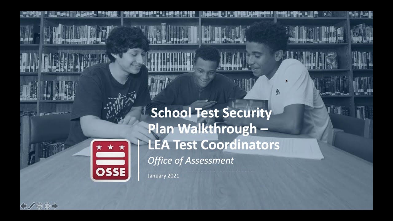 School Test Security Plan QuickBase Walkthrough – LEA Test Coordinator