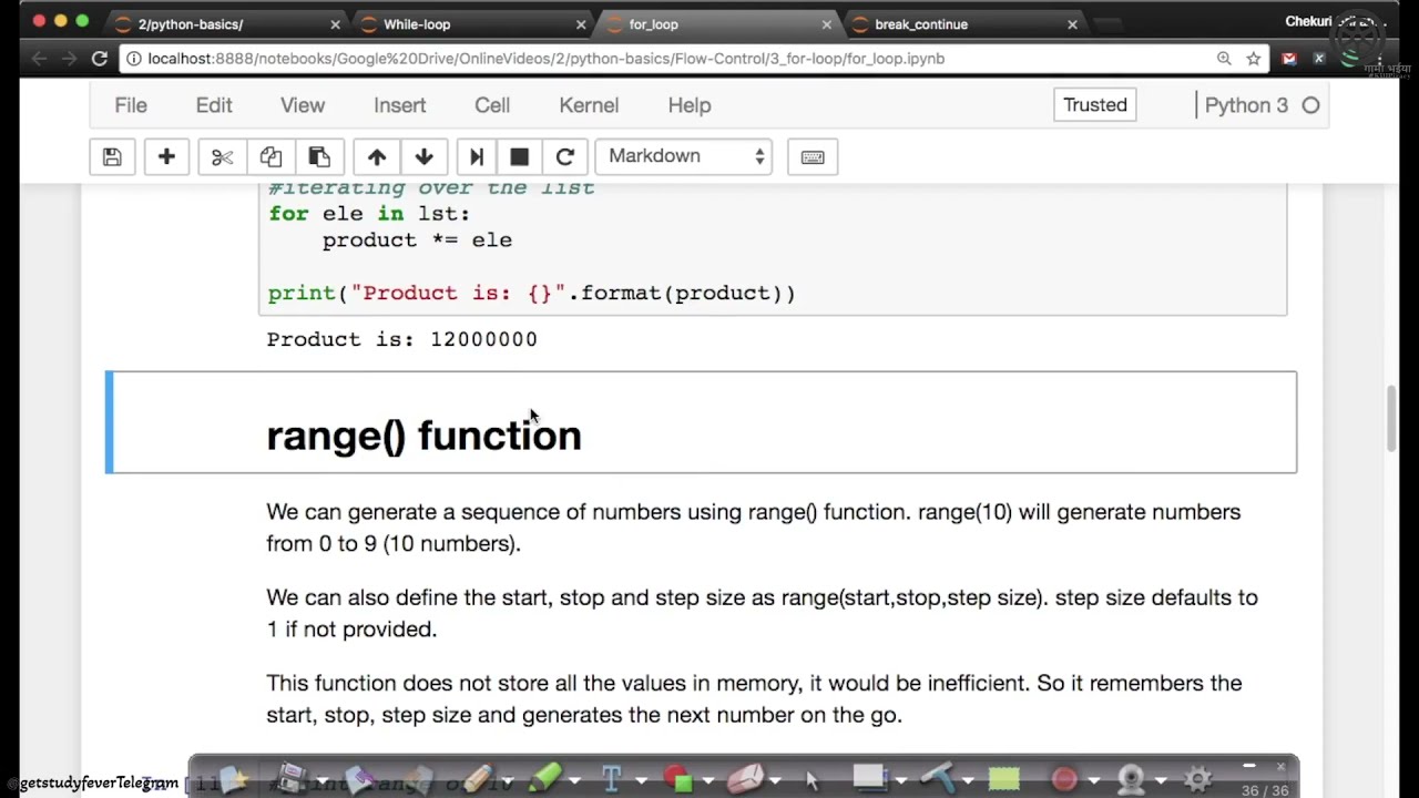 Control flow : For loop | Machine Learning Course | Applied AI | Tutorial 11
