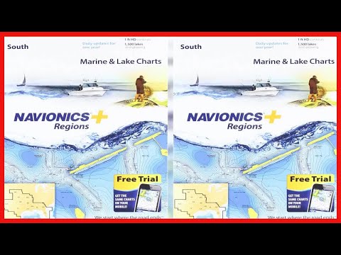 Navionics Plus Regions South Marine and Lake Charts on SD/MSD