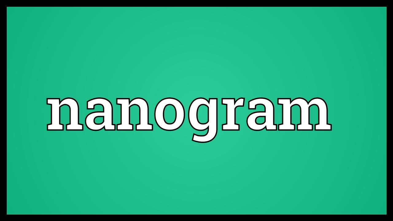 Nanogram Meaning