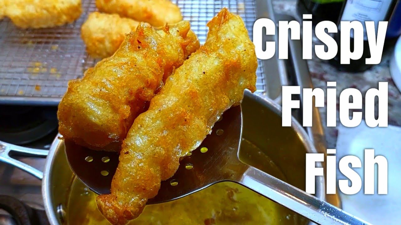 Easy CRISPY Fried Fish cooked to perfection | Crispy Battered Cod Recipe EASY!