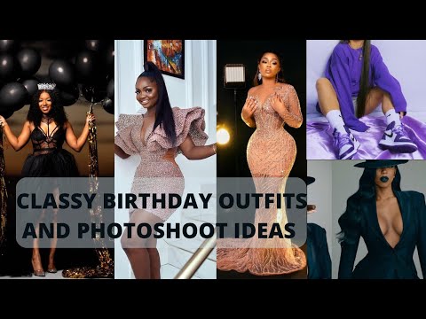 Classy birthday outfits for ladies, creative photoshoot ideas #birthdayoutfits #photoshoot #outfits