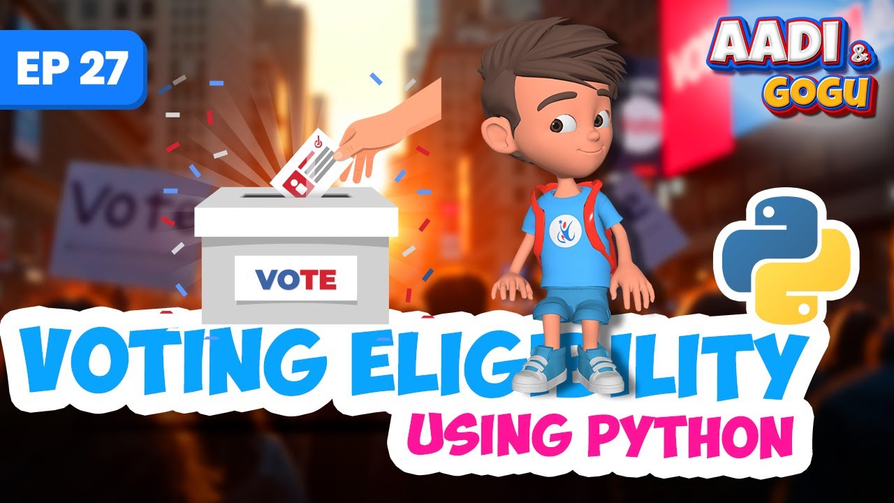 Voting Eligibility using python | Ep 27 | Coding for Kids