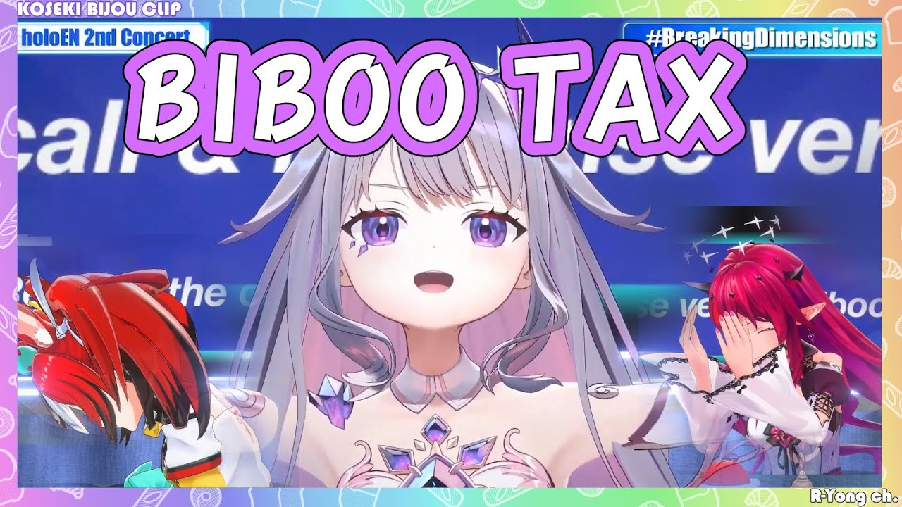 Biboo 現場教Bae與IRyS跳 BIBOO TAX! 現在她們倆有跳過Biboo Tax的官方正式紀錄了www【Koseki Bijou】 | Hololive烤肉架協會