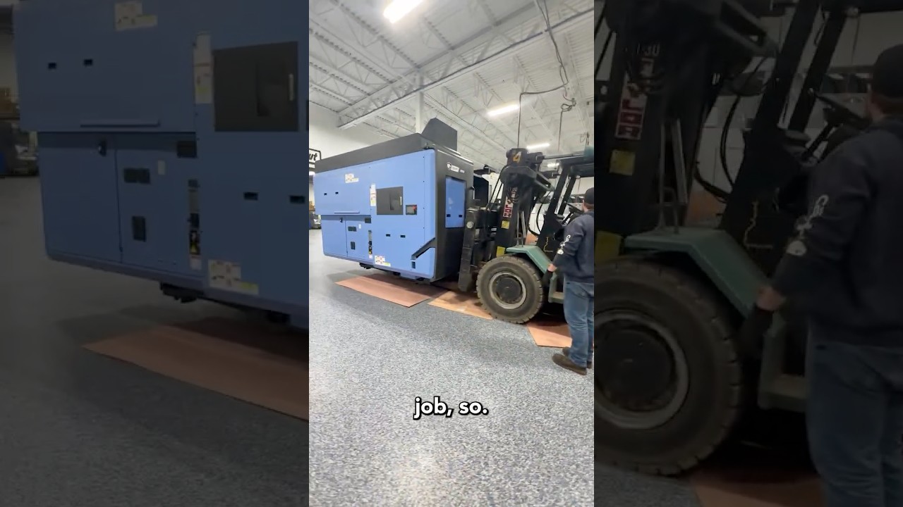 How do you move a 40 TON CNC Machine?