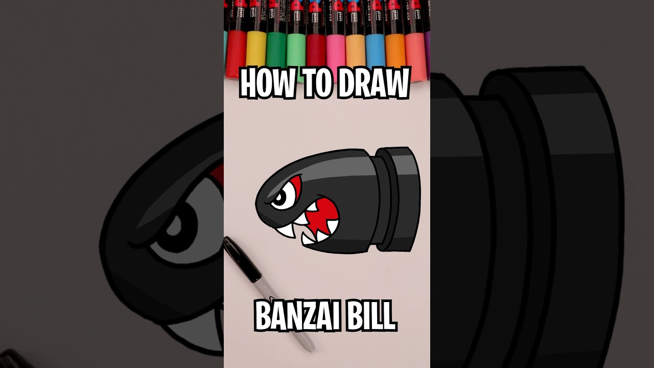 How To Draw Banzai Bill 🚀 🔥 🌈