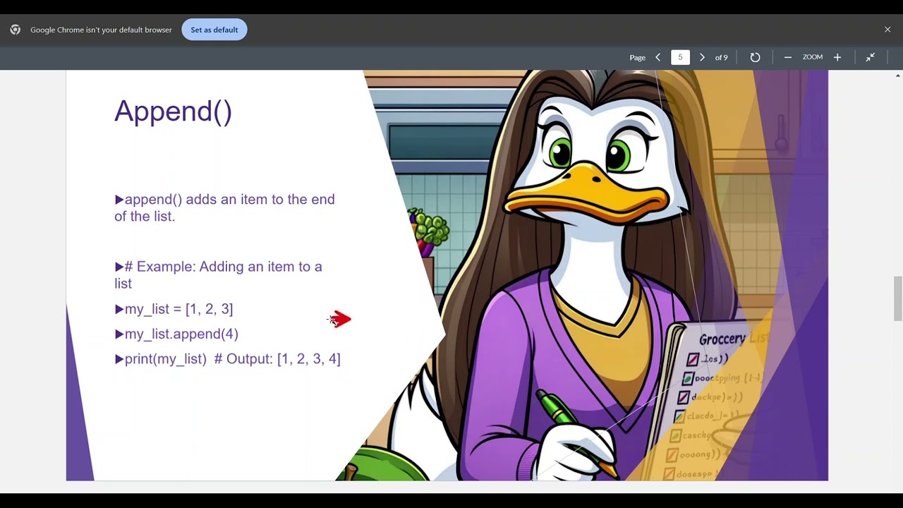 Python Lists PowerPoint