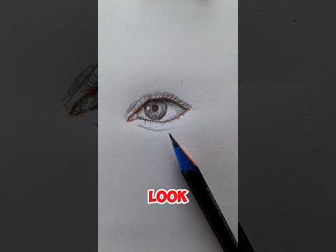 Stop Drawing Eyes Like This! Try THIS Realistic Method 👁️✨ #foryou #art #shotrs