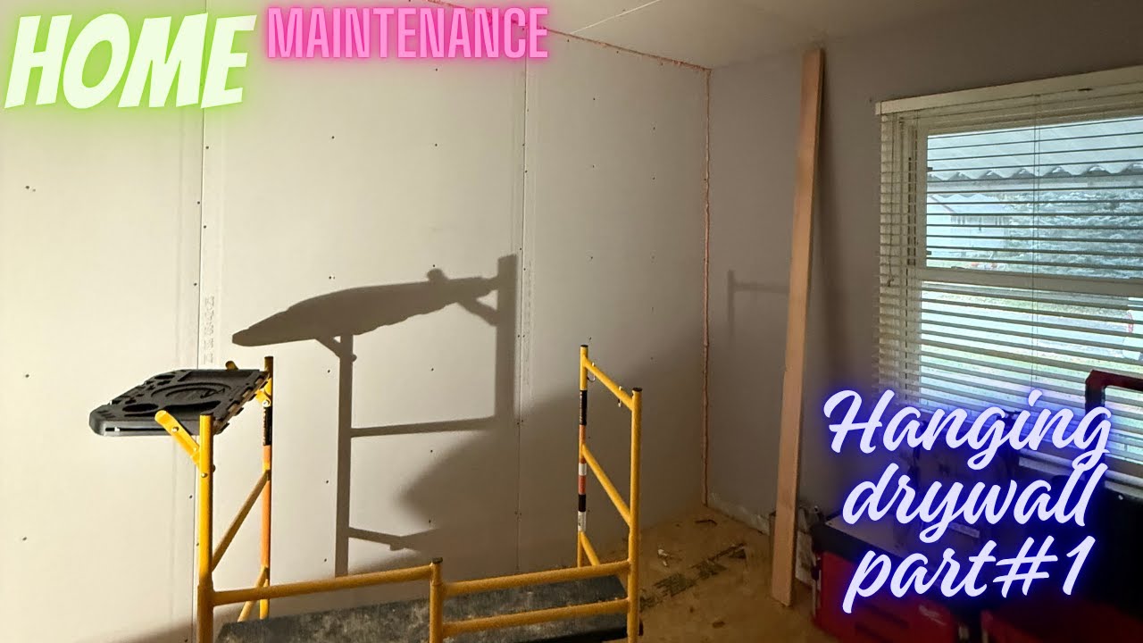 Building a new kitchen -- installing drywall