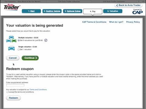 AutoTrader Car Valuation Walkthrough