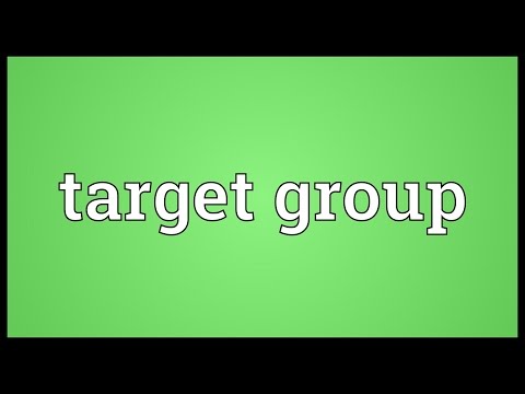 Target group Meaning