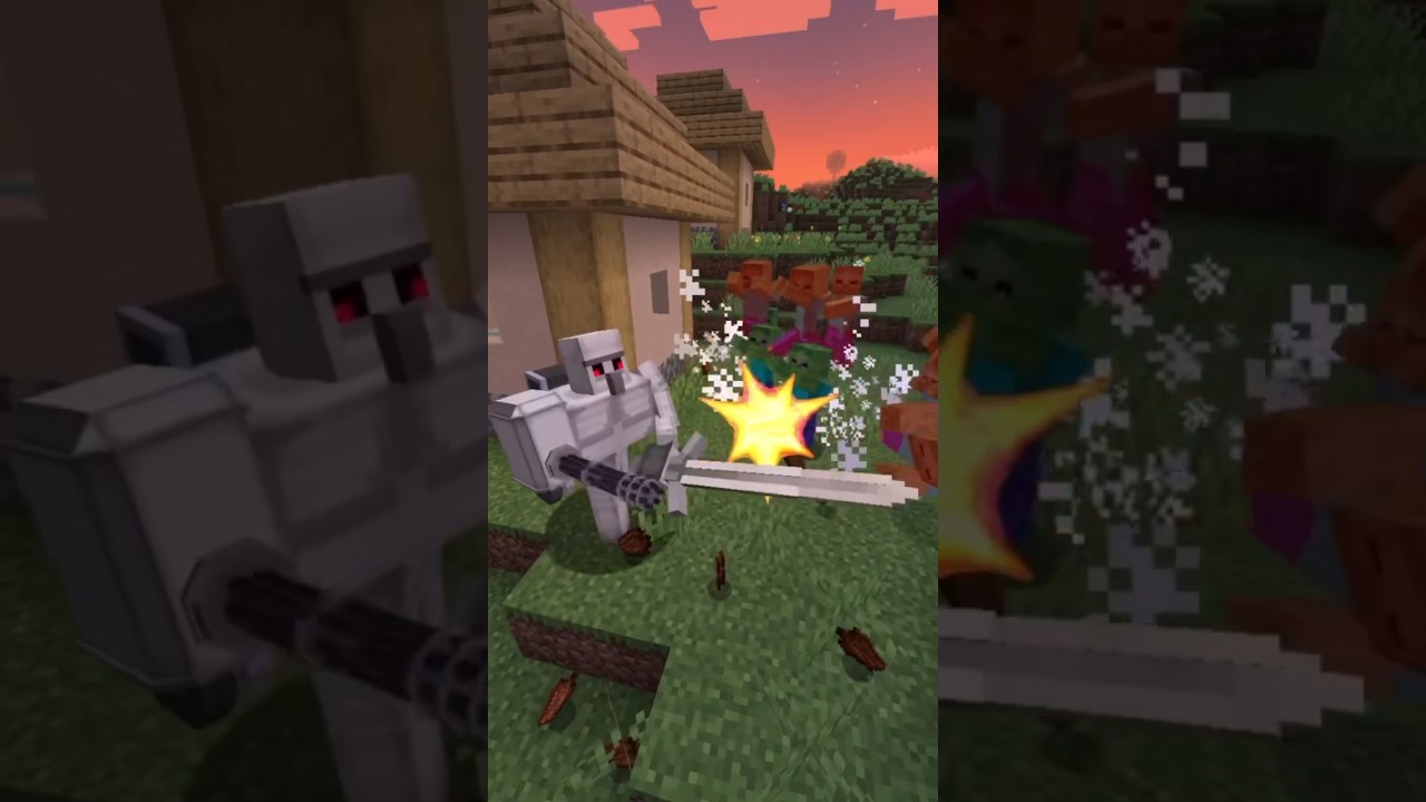 Minecraft ( Late Game Golems ) Mod #shorts