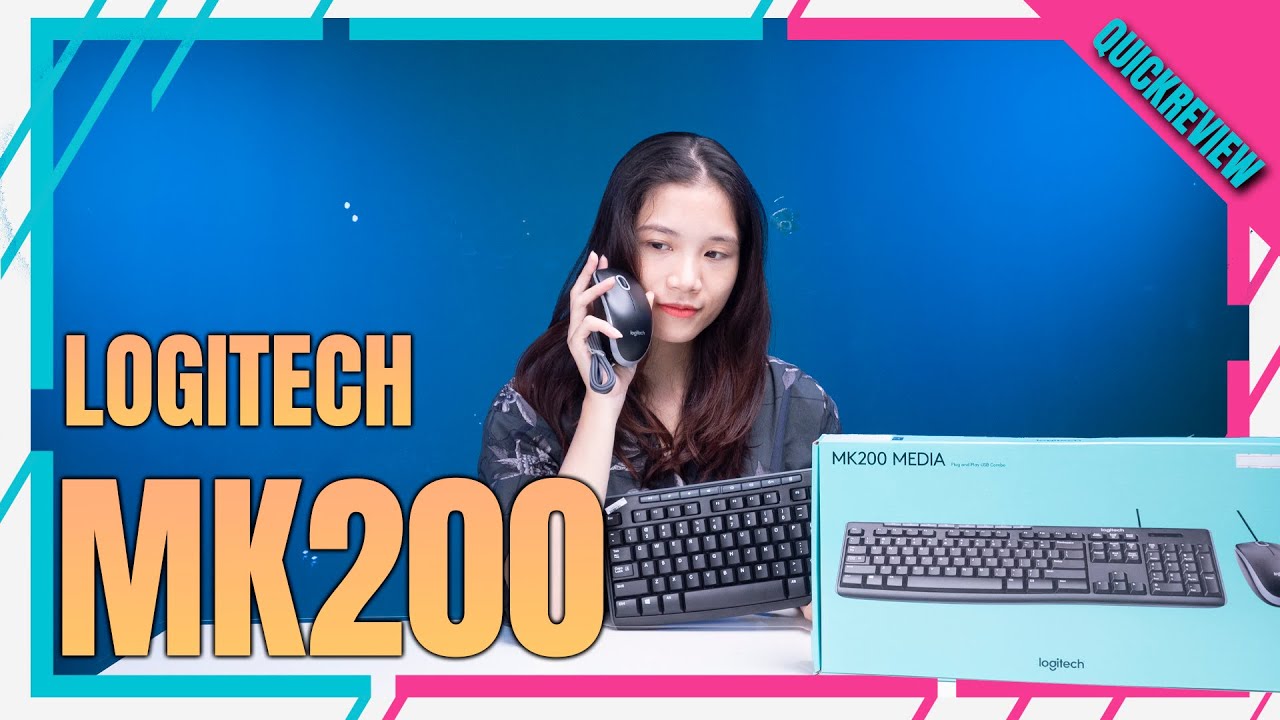 Bộ Bàn phím + Mouse Logitech MK200 giá rẻ cho văn phòng