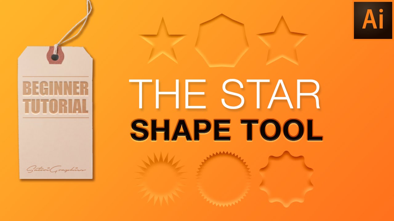 Illustrator Star Tool -  BEGINNER TUTORIAL