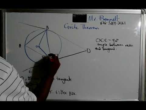 Circle Theorem CSEC CXC Past Paper Question GCSE