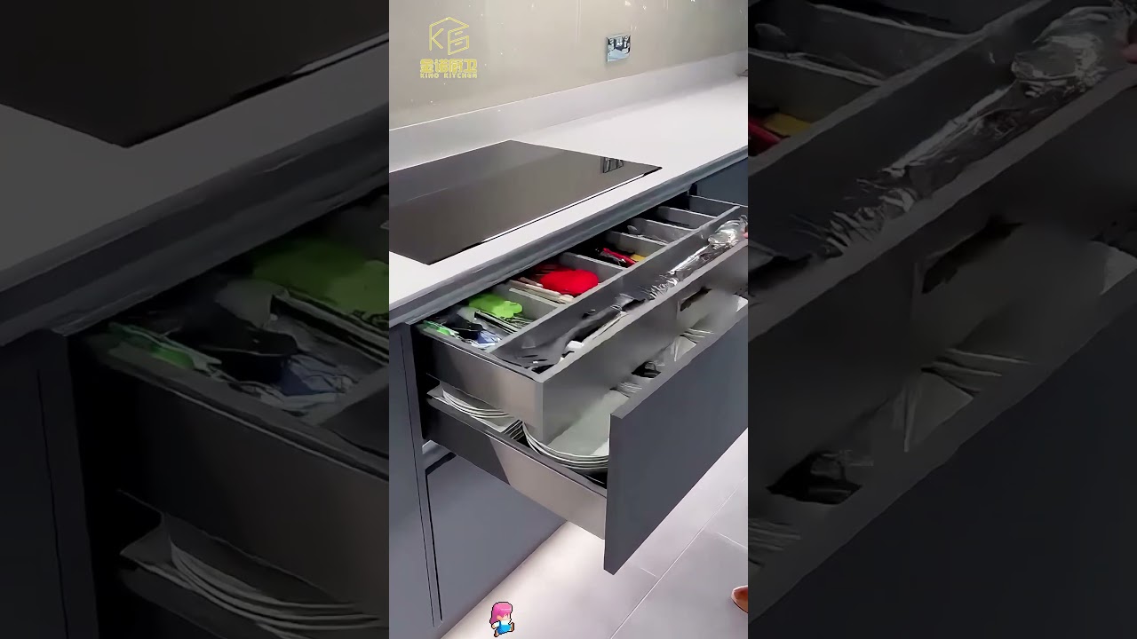 Stainless Steel Cabinet Reveal with Luxury Integrated Herb Planters - KBIS 2025