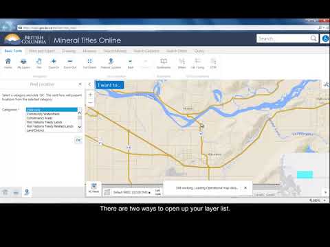 MTO Mineral Titles Online Internet Maps (British Columbia)