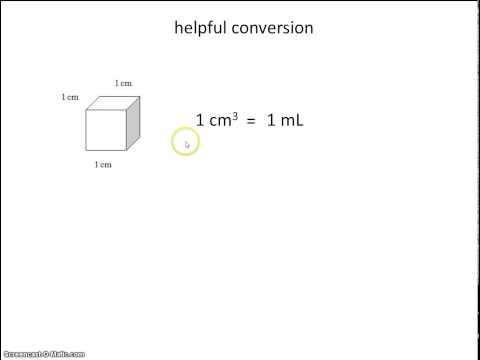 # 14 1 cm3 = 1 mL