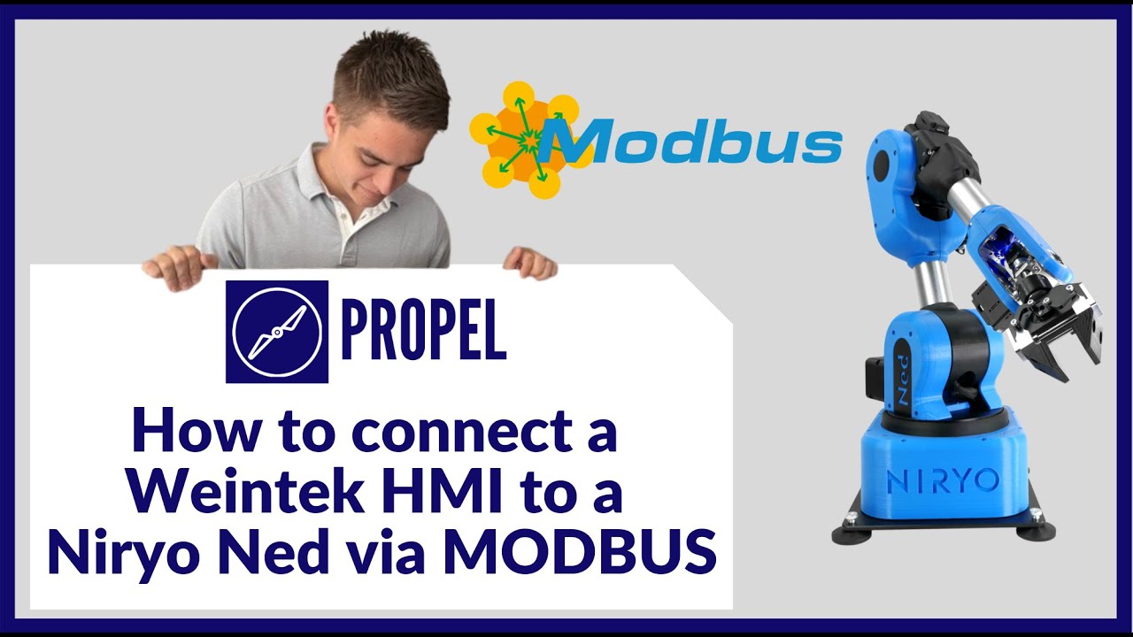 How to connect a Weintek HMI to @NiryoRobotics Ned in under 6 minutes Via Modbus