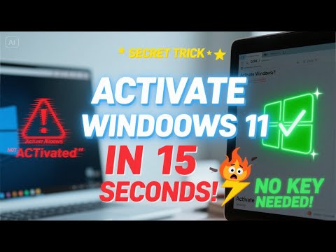 ✅ Activate Windows 11 in 15 Seconds — No Key, No Software! (2025 Trick)