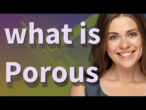 Porous | meaning of Porous