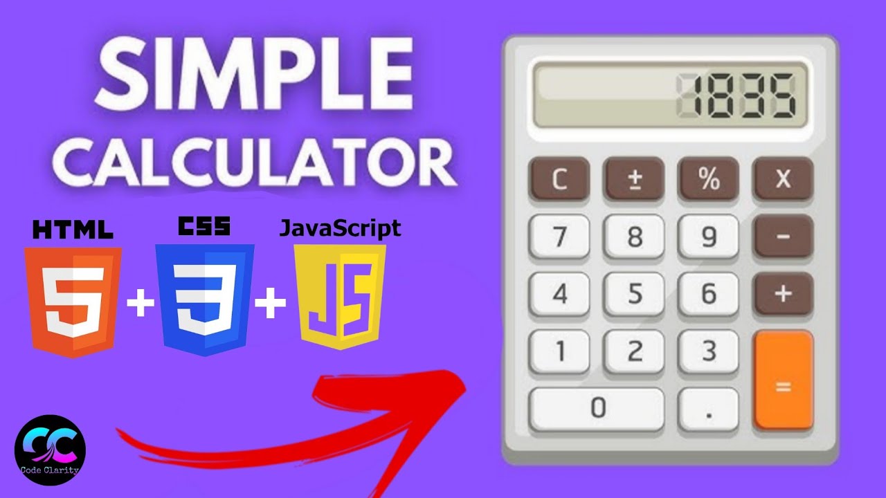 how to make calculator easily with HTML CSS & JAVASCRIPT. @code Clarity #html #css #javascript