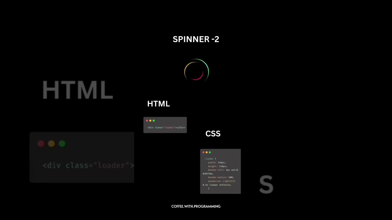 spinner in html #spinner #html #html5 #htmltutorial #coding #development