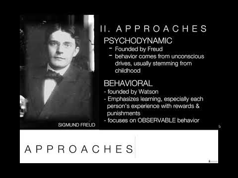 Approaches to Psychology