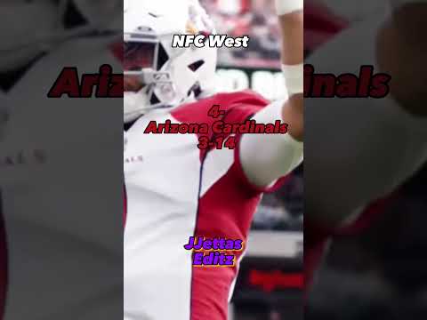Predicting AFC and NFC west standings #edits #nfl #shorts #viral #fyp #nflpredictions #himtryouts