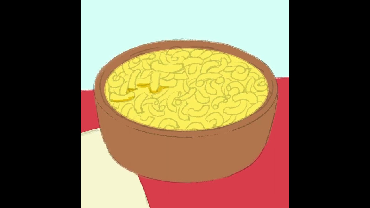 #makearteveryday - 2023 01 09 mac and cheese 30sec