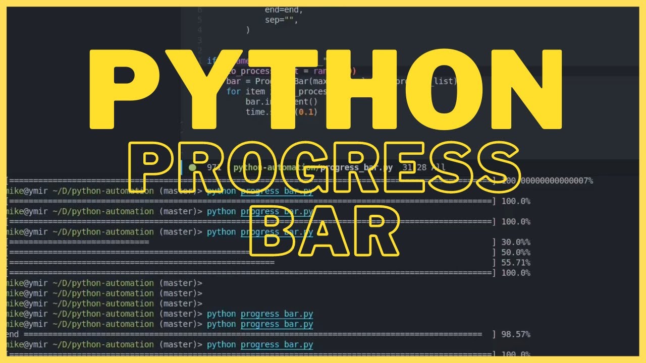 Creating a progress bar in python without any dependencies