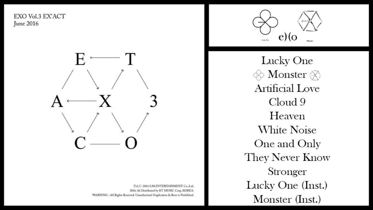 EXO (엑소)  - EX'ACT -The 3rd full Album
