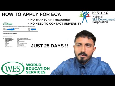 How to Apply for WES through NSDC | Fast ECA in 25 Days Without University Transcripts!