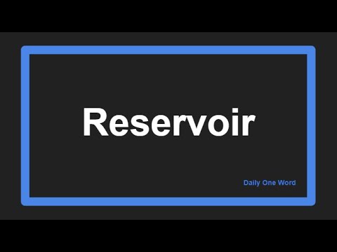 Meaning of Reservoir
