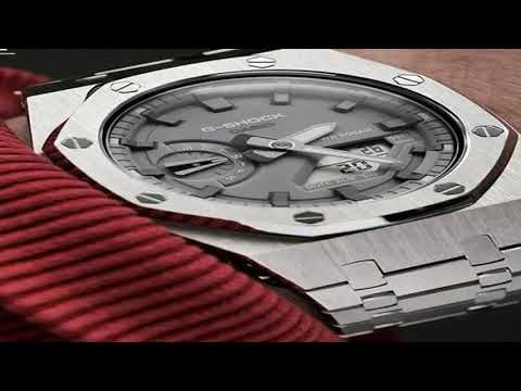 For G-SHOCK GA2100/GA2110 GAB2100 gen4 Stainless Steel Case Bezel Rubber Strap Replacement Mod Refit