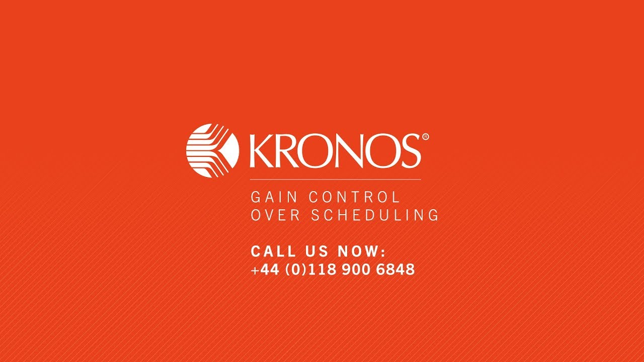 Kronos How to Video - Scheduling