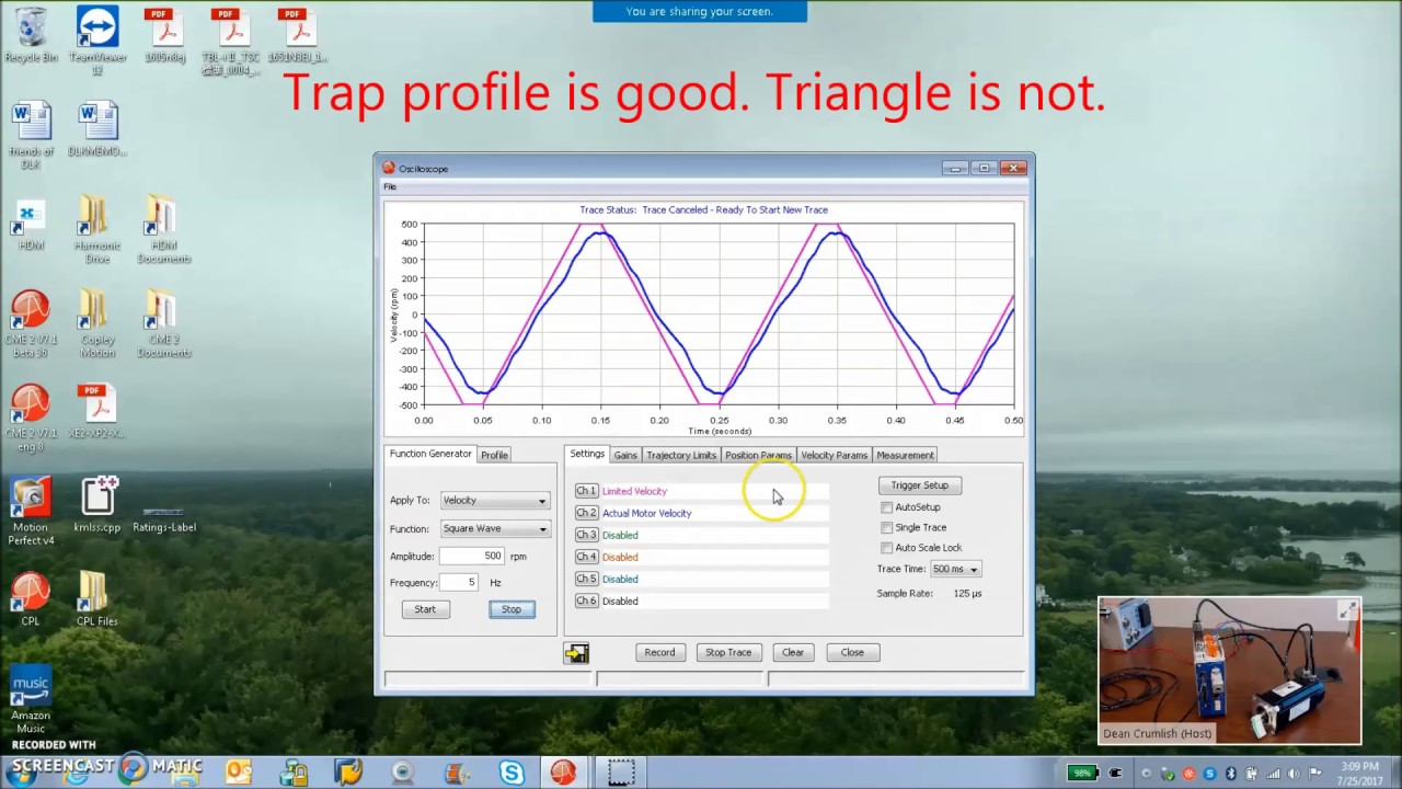 Velocity Loop Tuning - Vp Proportional and Vi integral gains + V-loop output filter