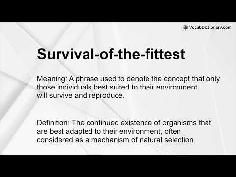 Survival-of-the-fittest Meaning