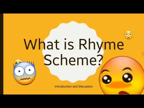 What is Rhyme Scheme?: Introduction to Rhyme Scheme and Discussion