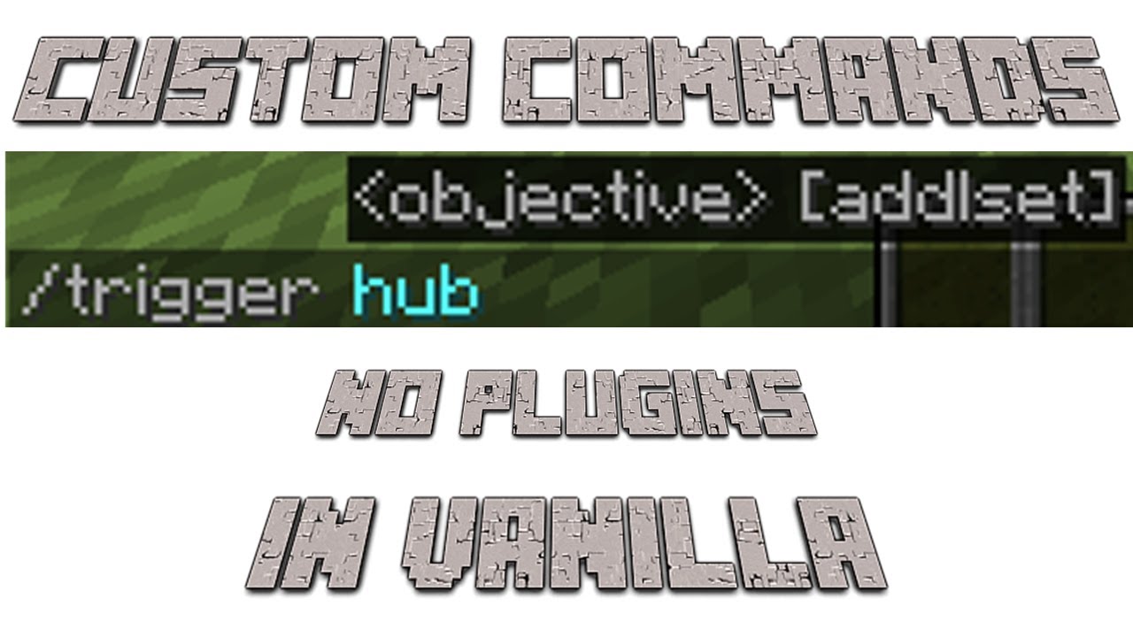 How to make CUSTOM COMMANDS with /trigger | Minecraft: Command Block / German