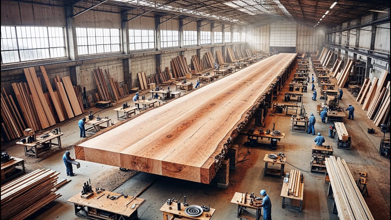 This is how plywood is made in the factory 🪵